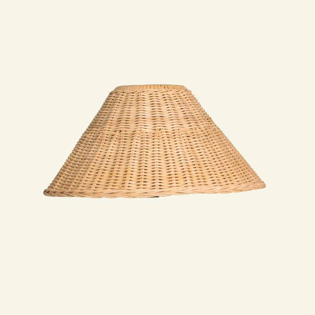 Rattan Conical Lampshade | Wicker Cone Pendant Shade | hastshilp.co.uk